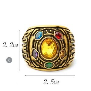Accessories | Golden Thanos Marvel Infinity Gauntlet Ring | Poshmark